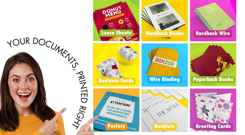 Doxzoo: Document Printing & Binding - Print Documents Online